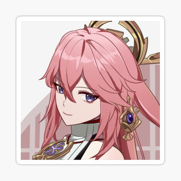 "Yae miko" Sticker for Sale by Nookzi96 | Redbubble