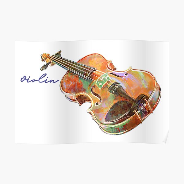 "Violin" Poster for Sale by evisionarts | Redbubble