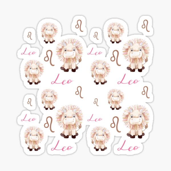 "Leo Zodiac Sign. " Sticker for Sale by BeezGiftz | Redbubble