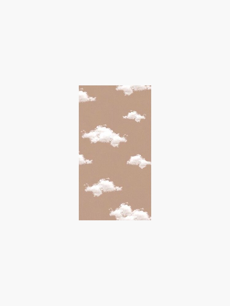"Minimal beige cloud " Sticker for Sale by lemiz | Redbubble