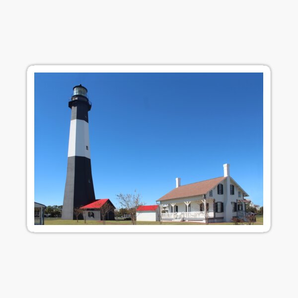 "Light at Tybee Island" Sticker for Sale by BobHardy | Redbubble