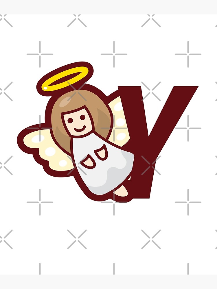 Lámina fotográfica «Alfabeto de ángel. Letra Y. Lindo diseño angelical ...