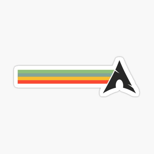 "Arch Linux Rainbow" Sticker for Sale by slowrotation | Redbubble