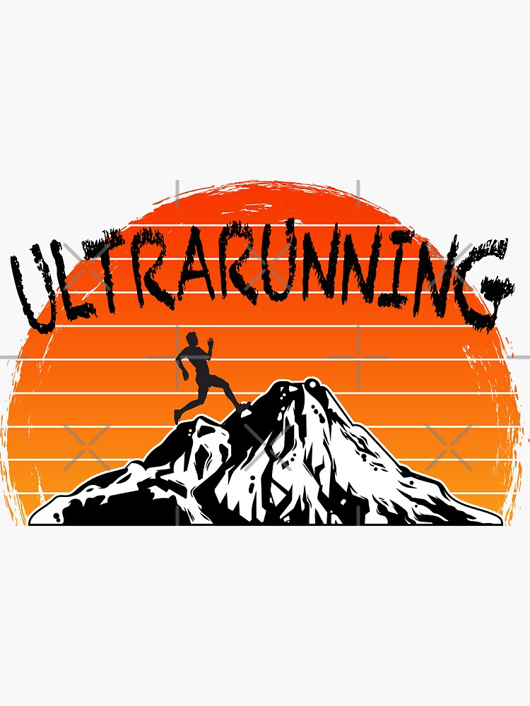 "ULTRARUNNING ultrarunner ultramarathon " Sticker for Sale by Tangoflow ...