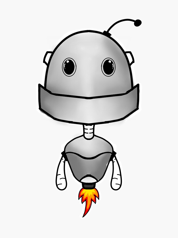 "VINROBOT" Sticker for Sale by Vini1 | Redbubble