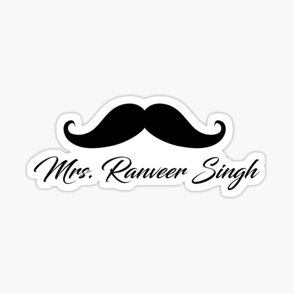 "Mrs Ranveer Singh" Sticker for Sale by yasha007 | Redbubble
