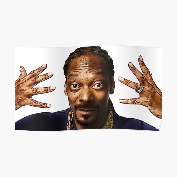 "Snoop Dogg Magic Fingers" Poster for Sale by Grimzilla | Redbubble