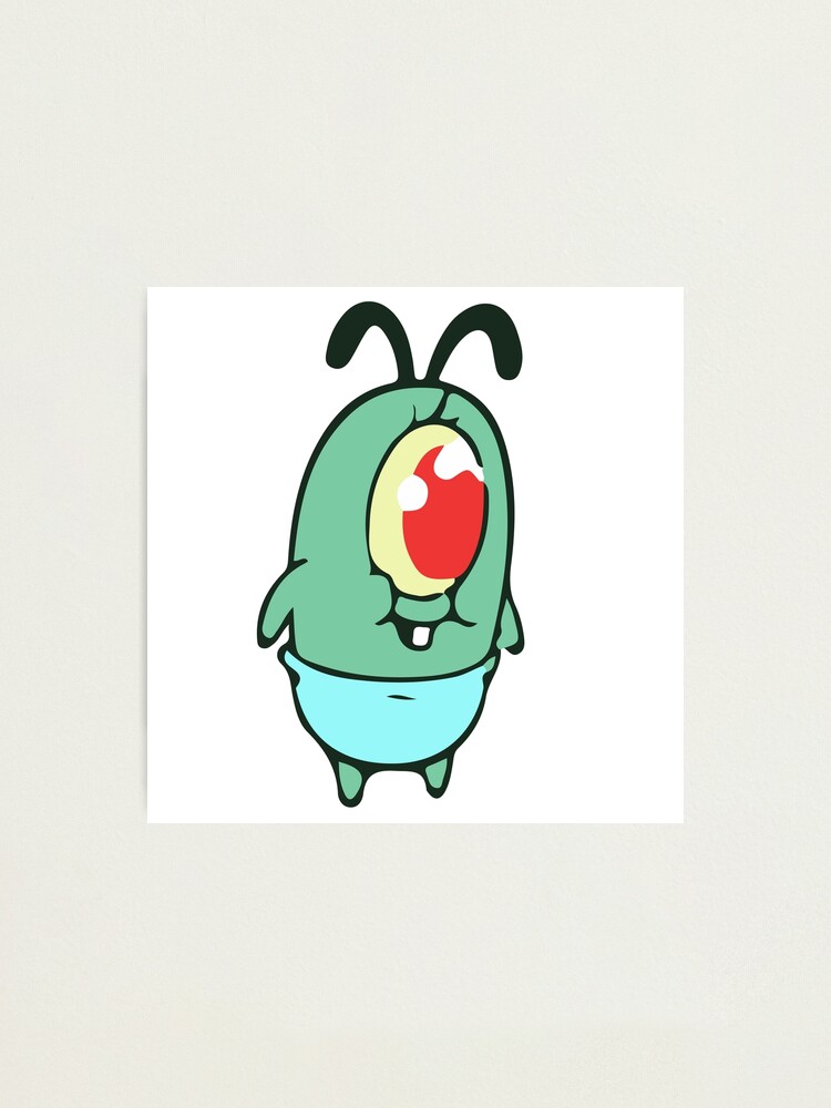 Lámina fotográfica «Plancton bebé | Bob Esponja | Crustáceo cascarudo ...