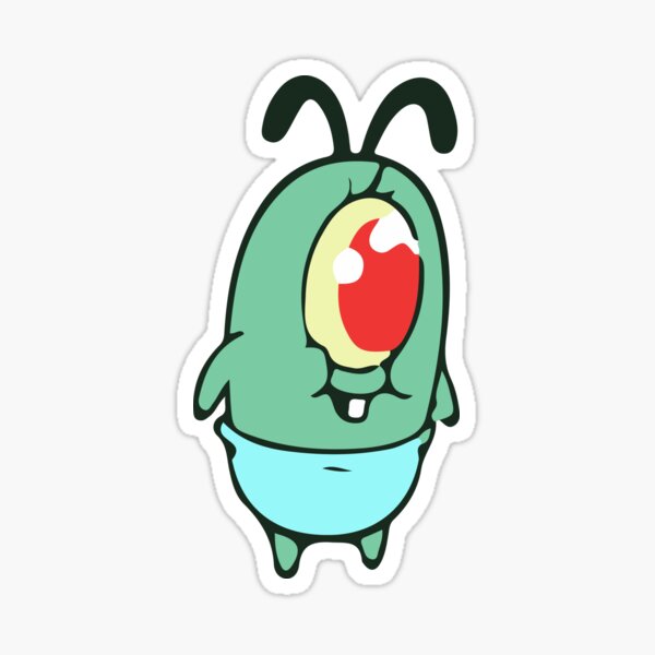 "Baby Plankton | SpongeBob | Krusty Krab " Sticker for Sale by ...