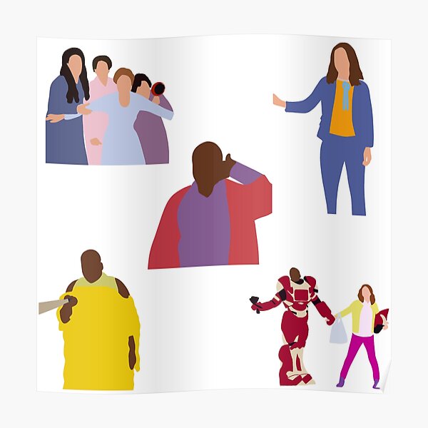 "Kimmy Schmidt sticker pack " Poster by Patmackriel70 | Redbubble