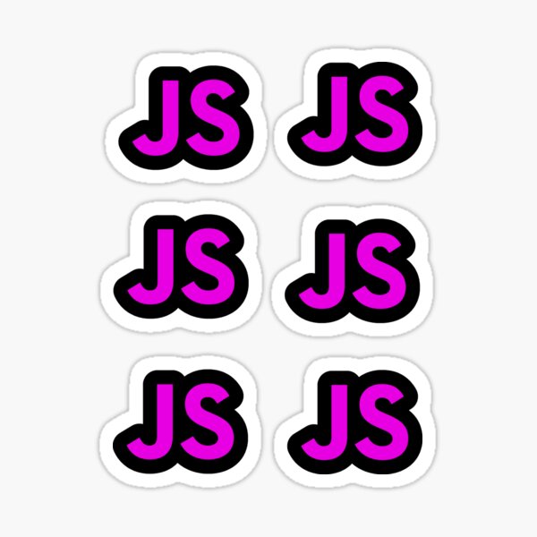"JS 6 Pack Pink" Sticker for Sale by arctide | Redbubble