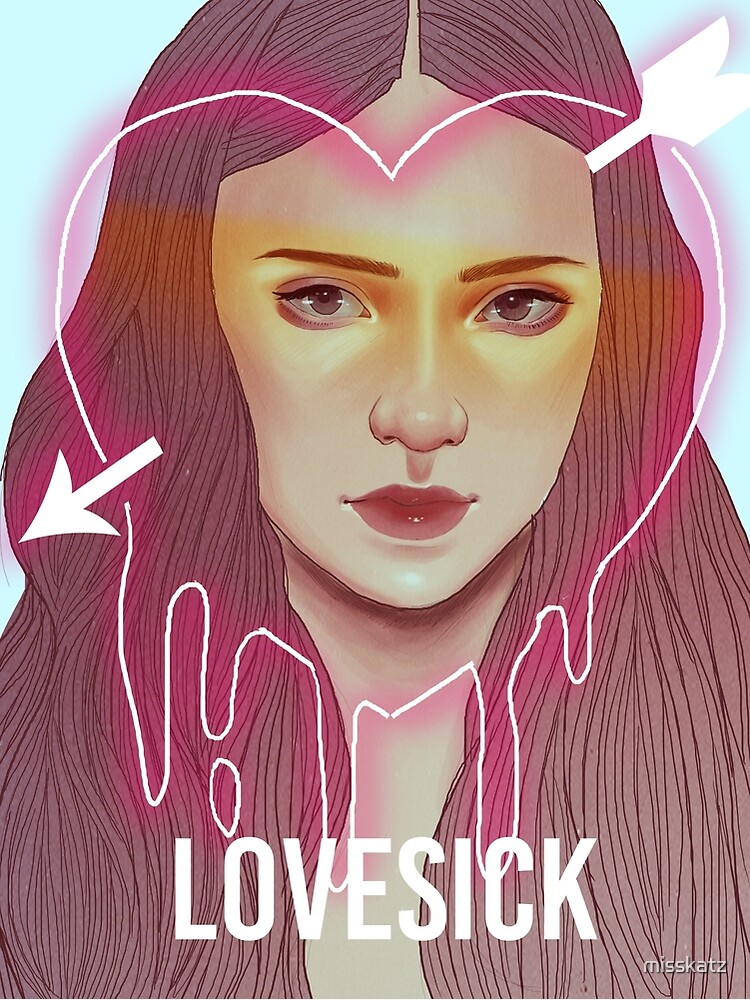 "LOVESICK" Art Print for Sale by misskatz | Redbubble