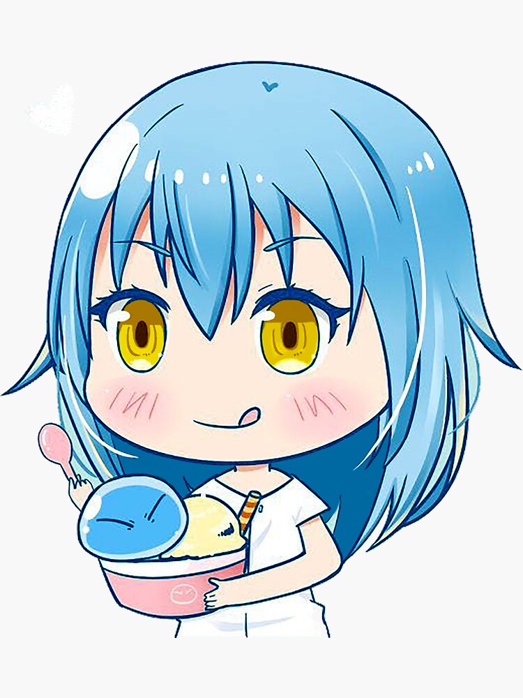 "Rimuru happy eat" Sticker for Sale by StillGodbless | Redbubble