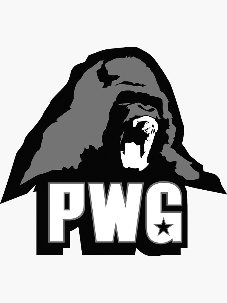 "PWG Wrestling Logo" Sticker for Sale by imcrimsonross | Redbubble