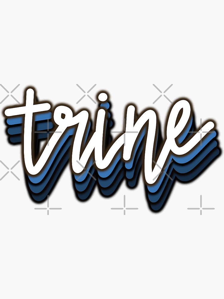 "Retro Trine Design" Sticker for Sale by Made-by-Mads | Redbubble