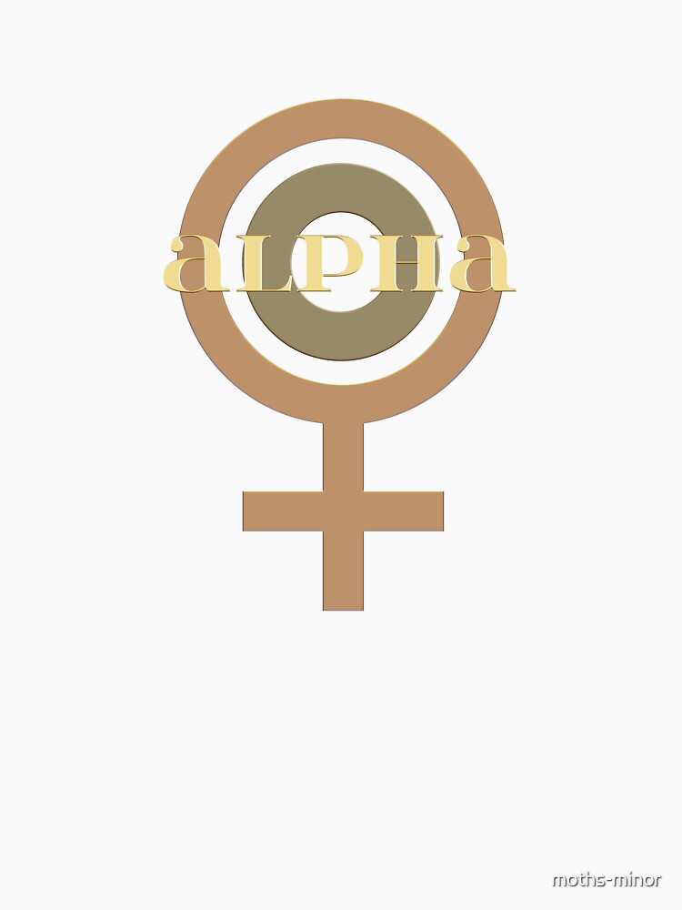 "Alpha female symbol." T-shirt for Sale by moths-minor | Redbubble ...