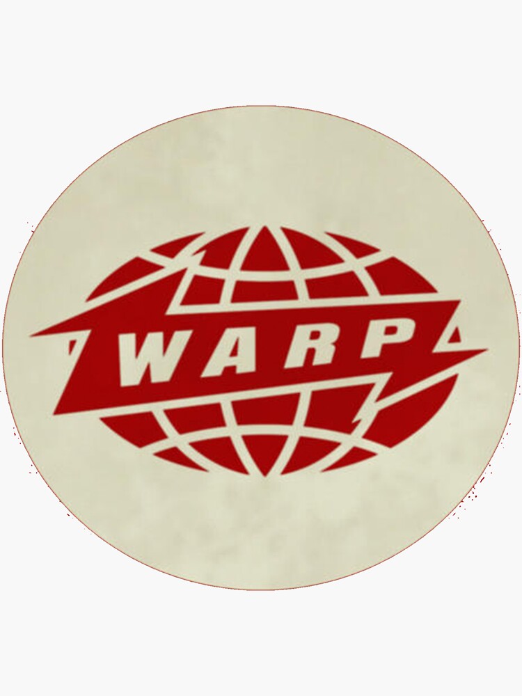 "warp records" Sticker for Sale by violetungu100 | Redbubble