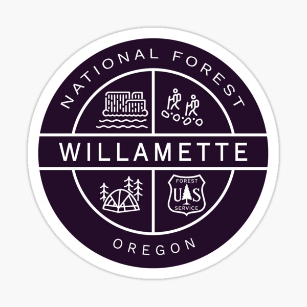 "Willamette National Forest Heraldisches Logo" Sticker von VanyaKar ...