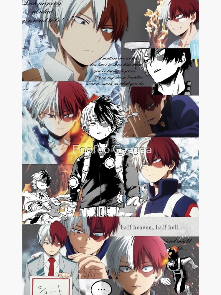 "Todoroki college manga style v2" Sticker for Sale by Rogel0123 | Redbubble