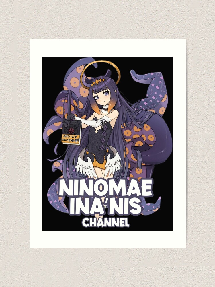 "Hololive - Ninomae Ina&nis Channel " Art Print for Sale by Taletha689 ...