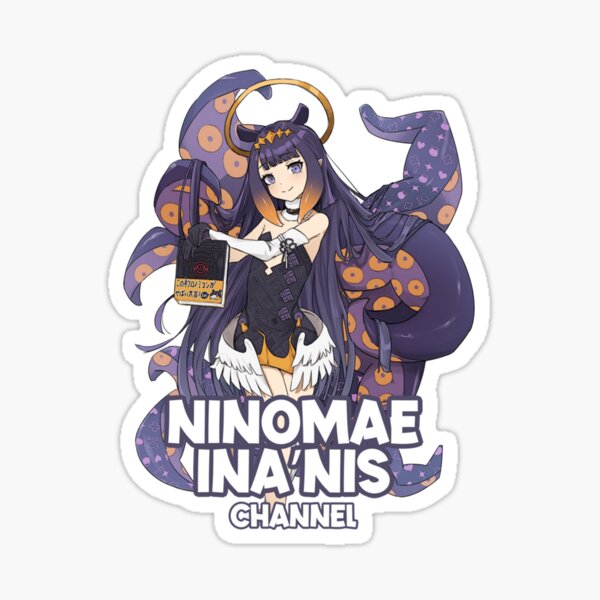 "Hololive - Ninomae Ina&nis Channel " Sticker for Sale by Taletha689 ...