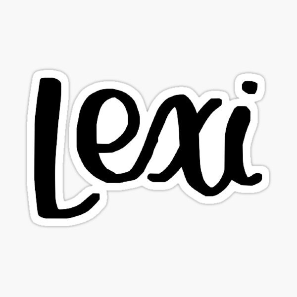 "Lexi" Sticker by definecallig | Redbubble