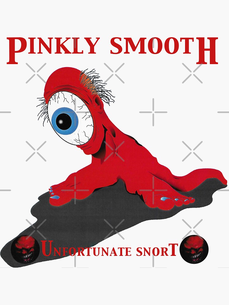"Pinkly Smooth - Unfortunate Snort - Full Colour" Sticker for Sale by ...