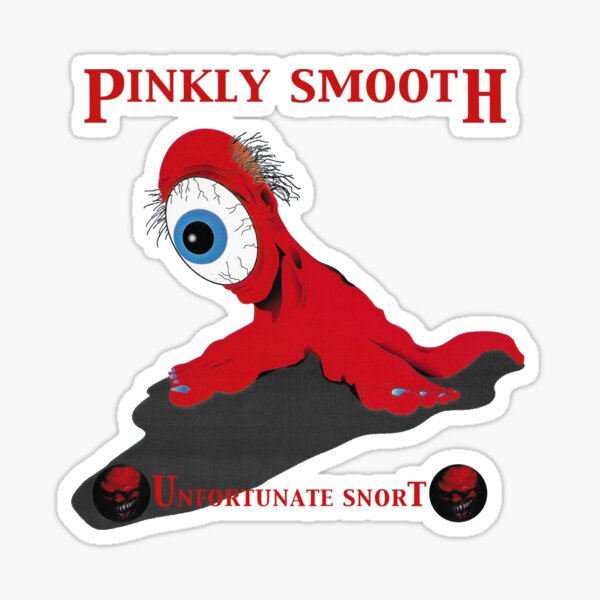 "Pinkly Smooth - Unfortunate Snort - Full Colour" Sticker for Sale by ...