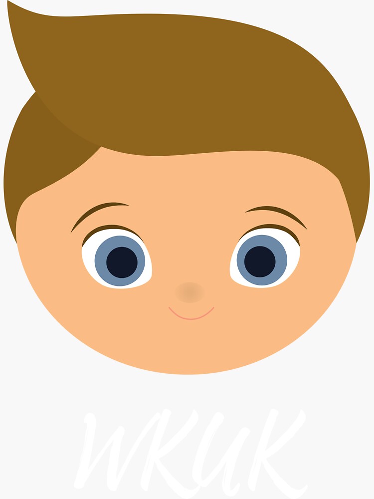 "wkuk" Sticker for Sale by pakshal | Redbubble