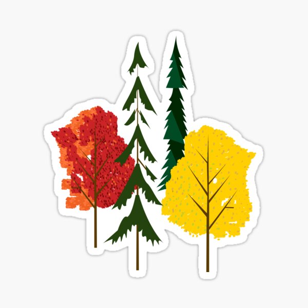 "Fall Foliage" Sticker by StudioSimple | Redbubble