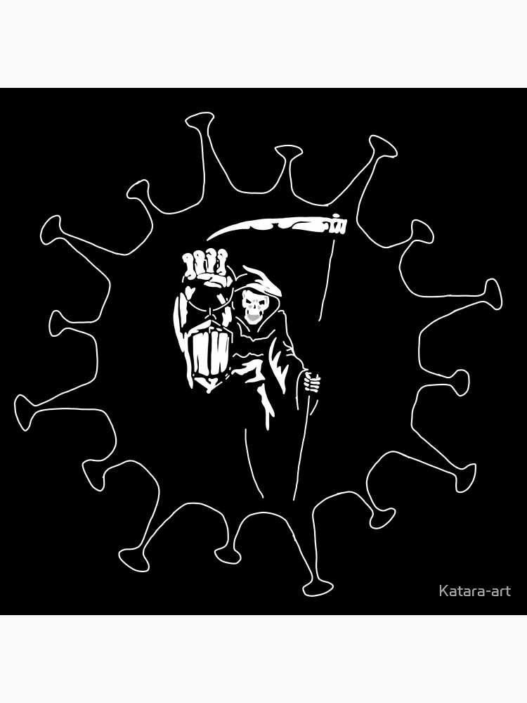 "Corona grim reaper" Poster for Sale by Katara-art | Redbubble