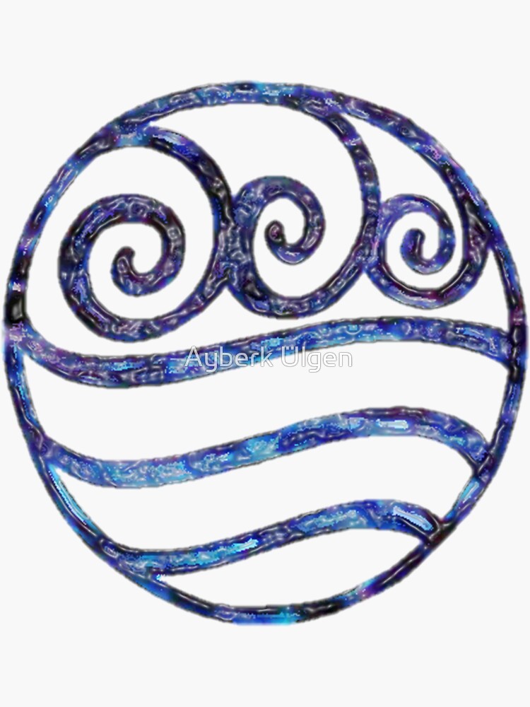 Pegatina «Símbolo azul de la tribu del agua de ATLA» de lifewasawillow ...