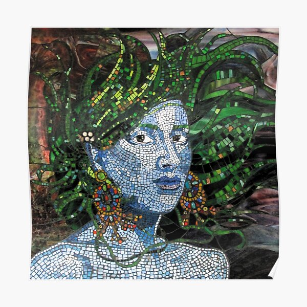 "Namaka, the Hawaiian Sea Goddess" Poster by TheArtBarCafe | Redbubble