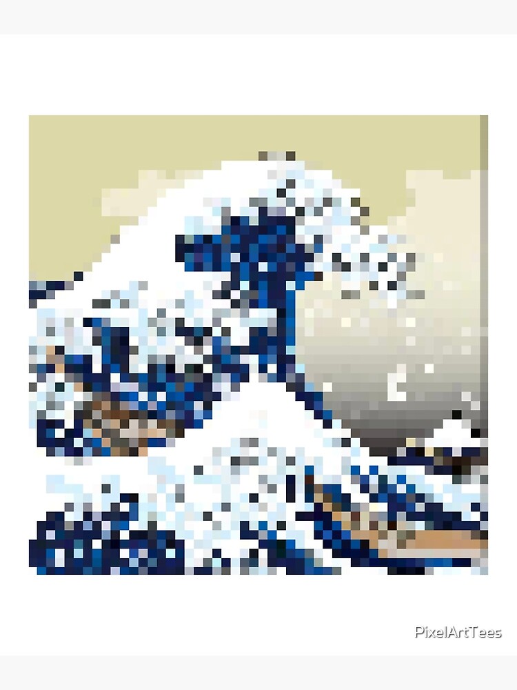 "Pixel Art Great Wave" Art Print by PixelArtTees | Redbubble
