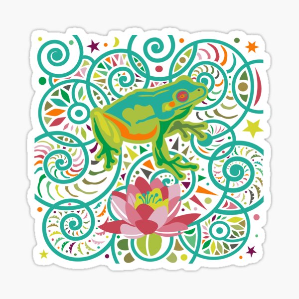 "Tree Frog" Sticker for Sale by evisionarts | Redbubble