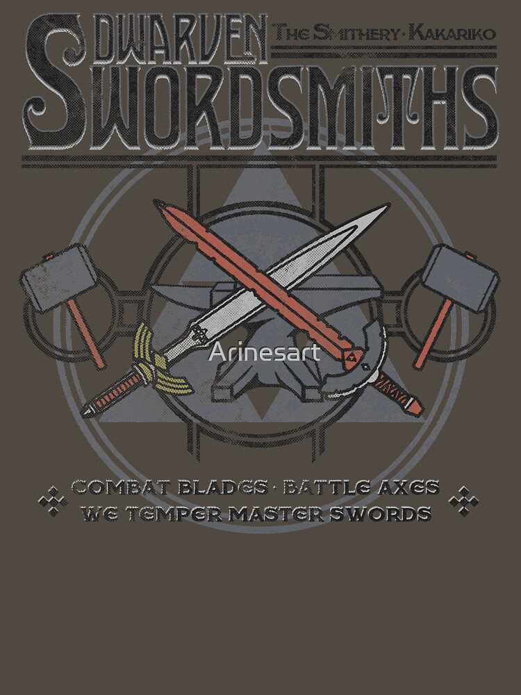 "Dwarven Swordsmiths" Essential T-Shirt for Sale by Arinesart | Redbubble