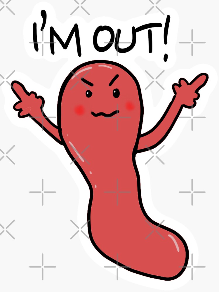"Angry Appendix IM OUT Appendectomy " Sticker for Sale by HSPrintShop ...
