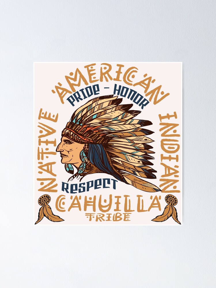 Póster «Indígena nativo americano: Orgullo - Honra y respeta la tribu ...