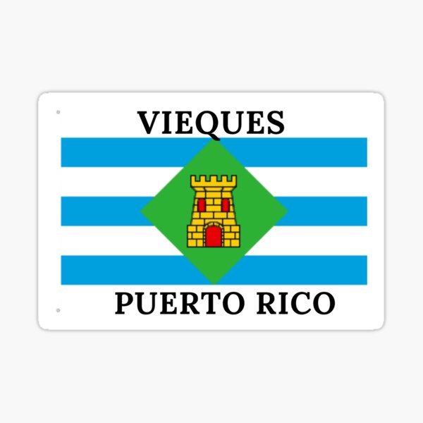 "Vieques, PR Flag" Sticker for Sale by JocieOcean | Redbubble