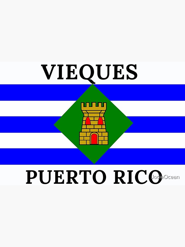 "Vieques, Puerto Rico Flag" Sticker for Sale by JocieOcean | Redbubble