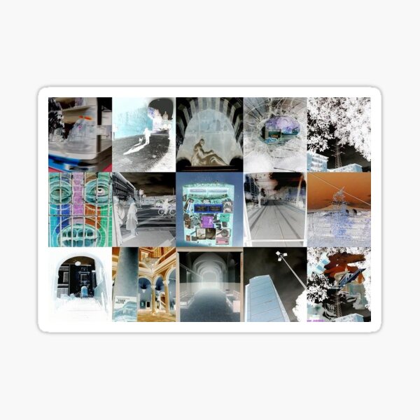 "collage art" Sticker by Shoktheuniverse | Redbubble