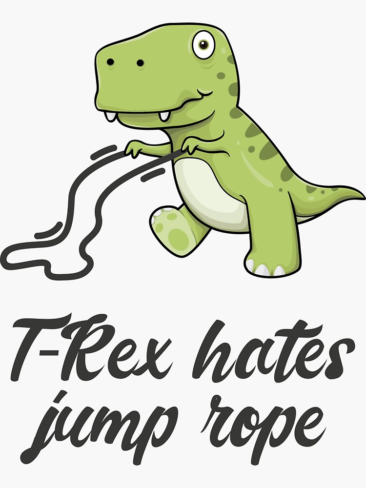 "T-Rex Funny Graphic T-shirt" Sticker for Sale by littleeffort | Redbubble