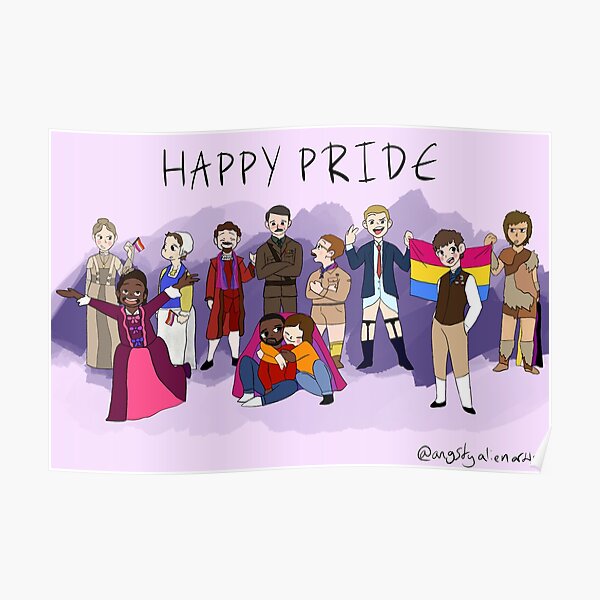 "BBC Ghosts Pride" Poster for Sale by AngstyAlienArt | Redbubble