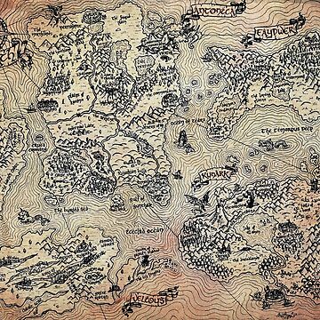 "Vintage Map of Norrath from Everquest" Coffee Mug for Sale by ...