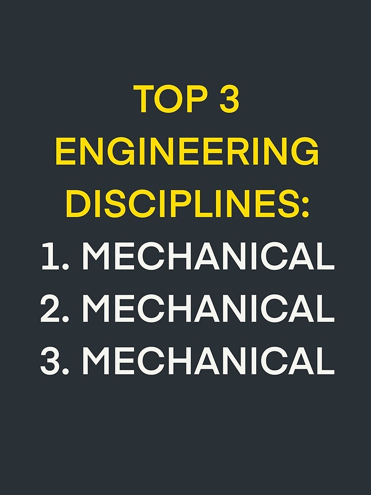 "Top 3 Engineering Disciplines " Poster for Sale by Kaloso | Redbubble