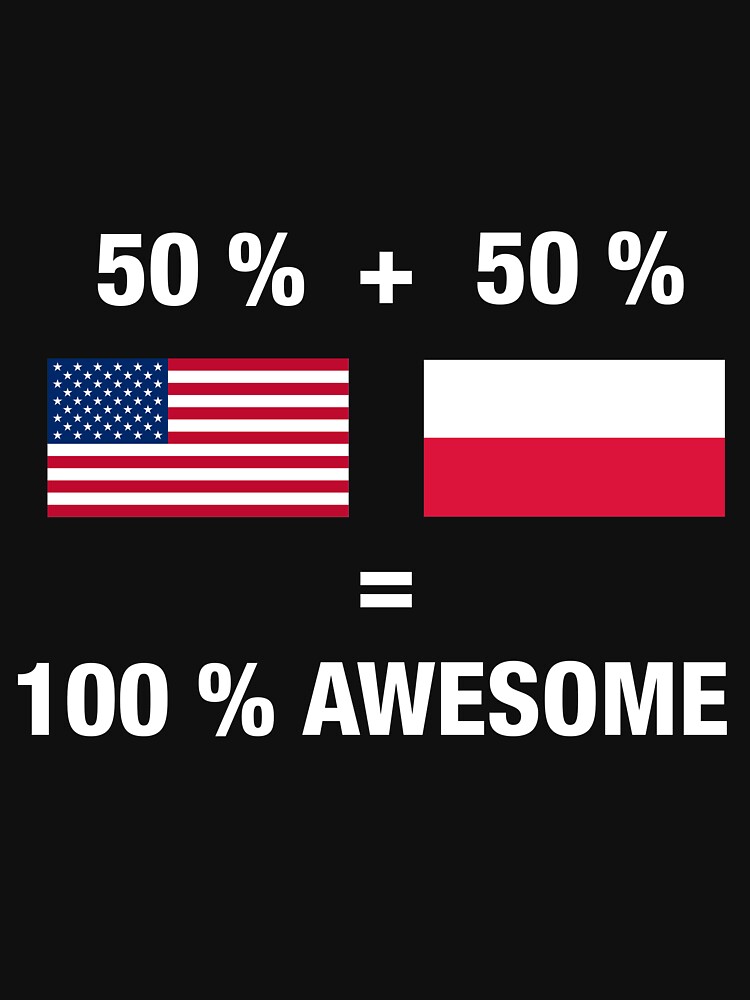 "Polish American Half Poland Half America Flag" T-shirt by ozziwar ...