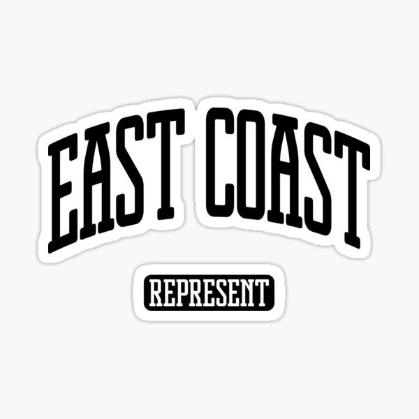 "East Coast Represent" Sticker for Sale by smashtransit | Redbubble