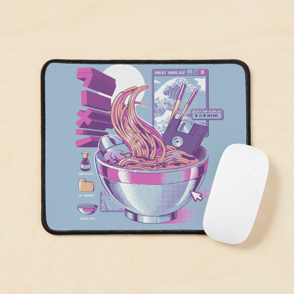 "Web Ramen" Mouse Pad for Sale by ilustrata | Redbubble