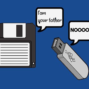 "I'm Your Father Funny Floppy Disk and Flash Drive USB" Sticker for ...