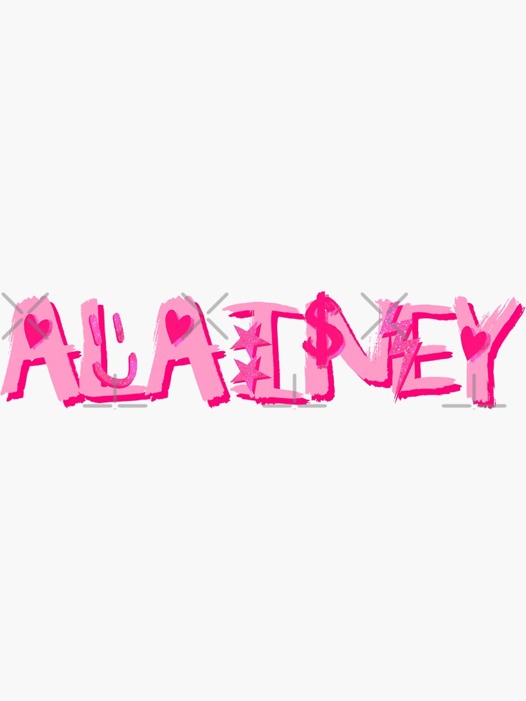 "ALAINEY name" Sticker for Sale by juliasantos5 | Redbubble